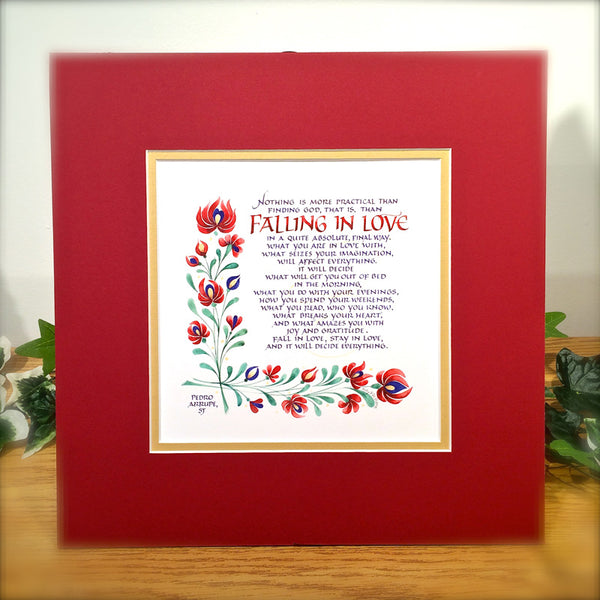 Falling In Love | Holly Monroe calligraphy – Heirloom Artists: Holly Monroe