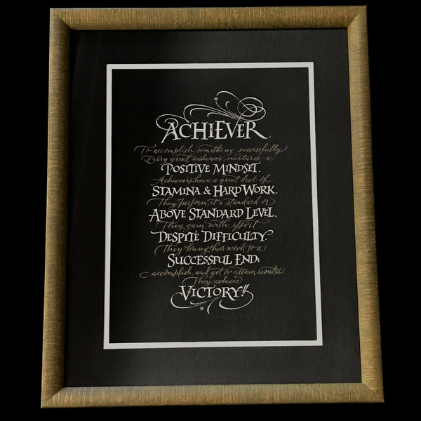 Achiever | Holly Monroe Calligraphy – Heirloom Artists: Holly Monroe
