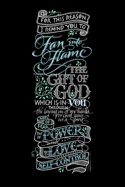 Fan Into Flame | Holly Monroe calligrapher – Heirloom Artists: Holly Monroe
