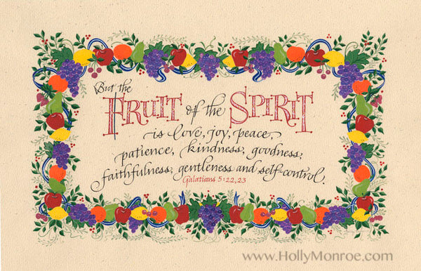 Fruit Of The Spirit | Holly Monroe Calligraphy – Heirloom Artists ...