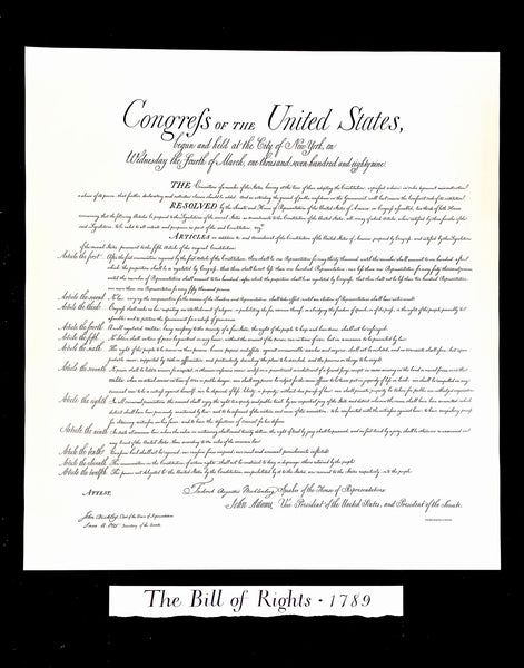 The Bill of Rights - Title | Calligraphy by Holly Monroe – Heirloom ...