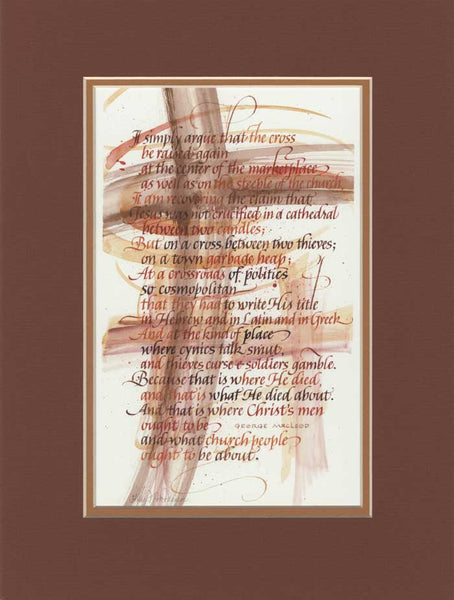 The Cross | Holly Monroe Calligraphy – Heirloom Artists: Holly Monroe