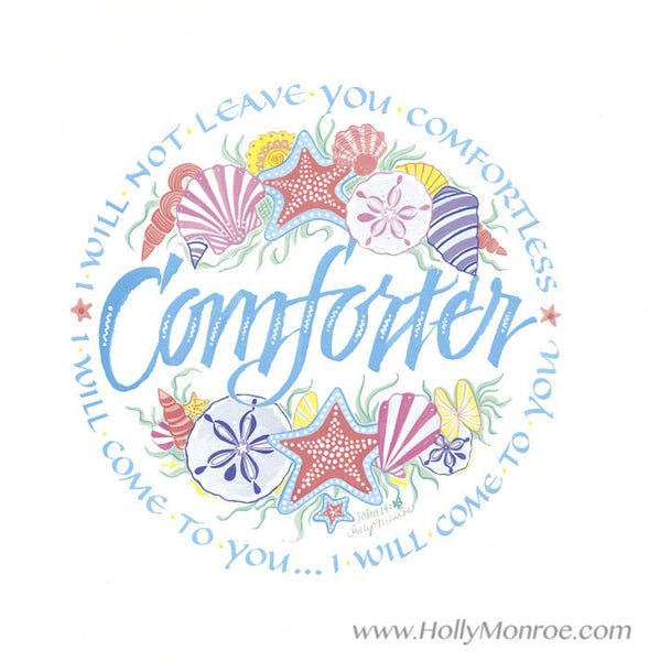 Comforter Roundel | Holly Monroe Calligraphy – Heirloom Artists: Holly ...